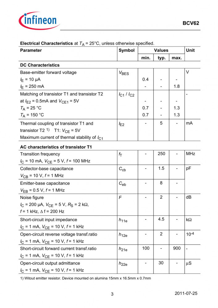 BCV 62B datasheet page 3