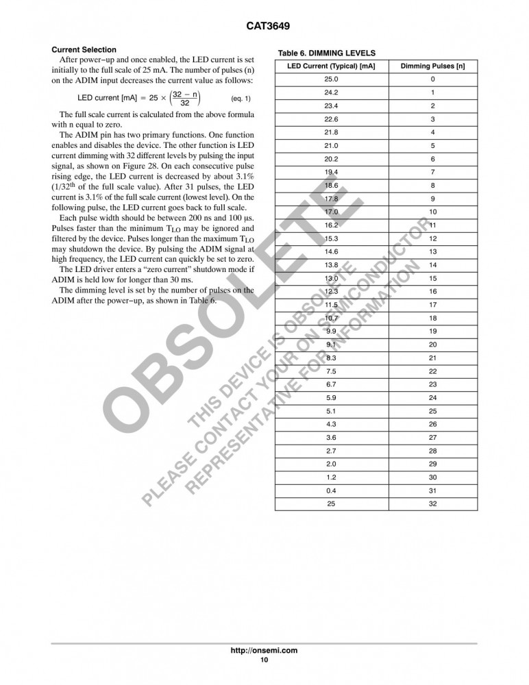CAT3649 technical document page 10