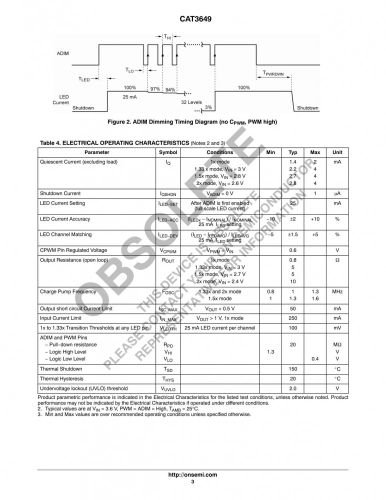 CAT3649 technical document page 3