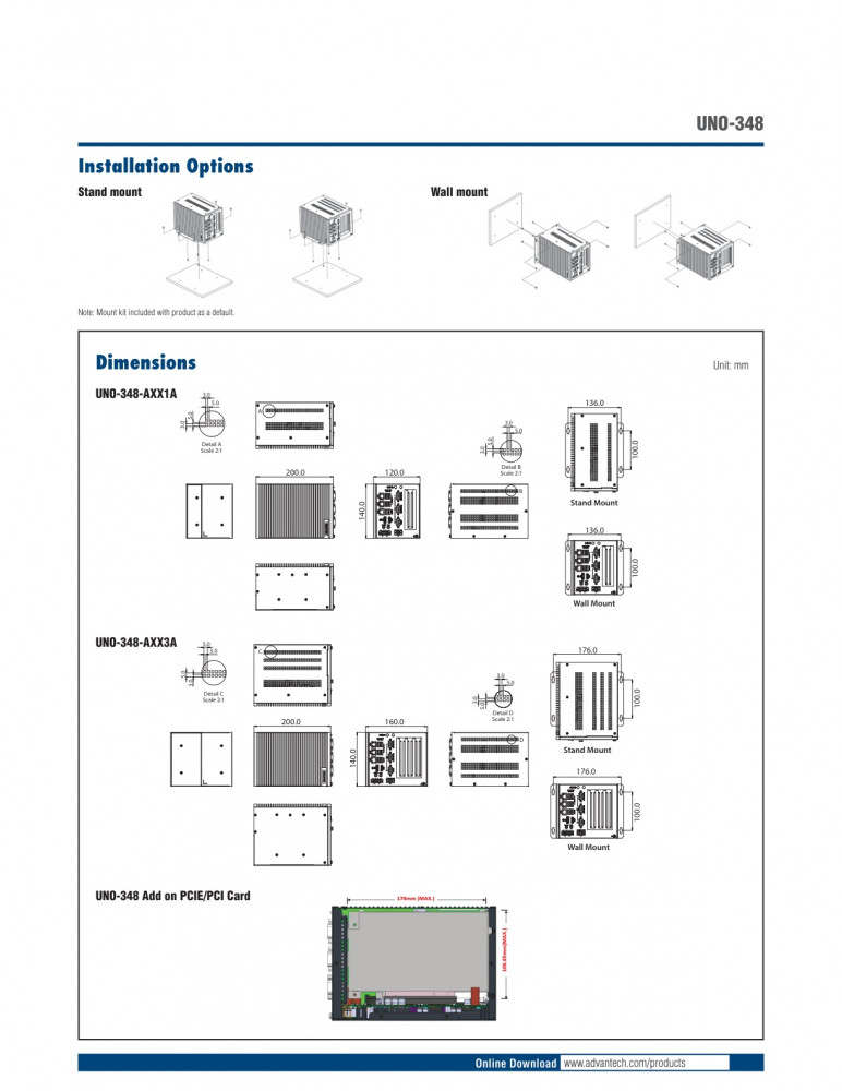 UNO-348 technical document page 2