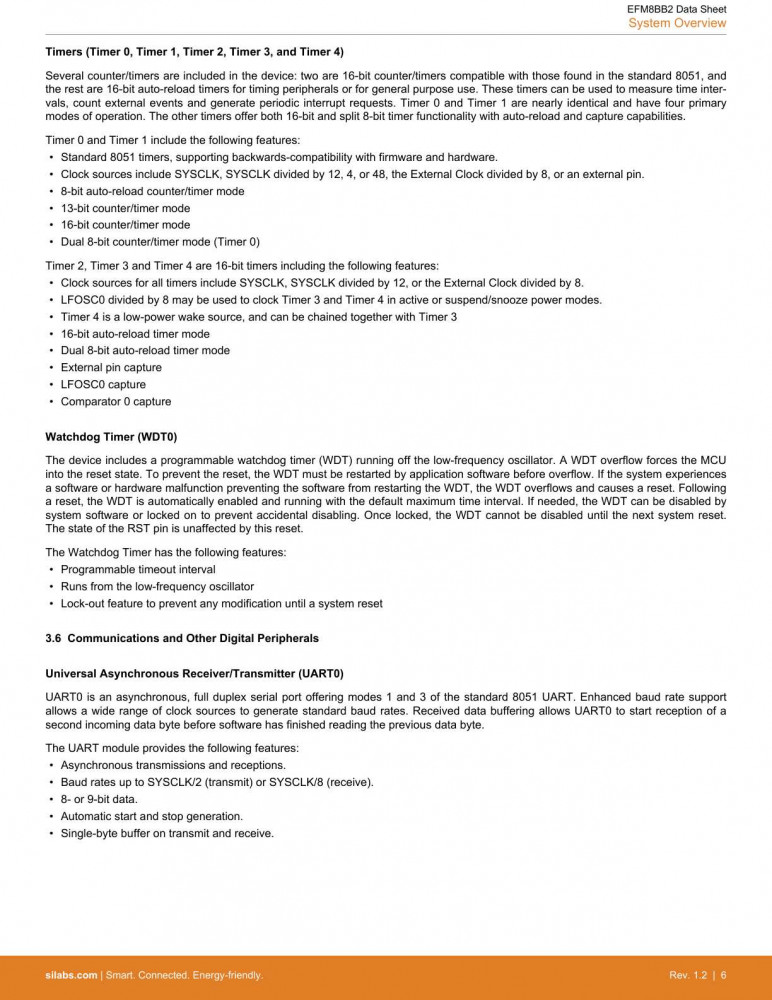 EFM8BB2 datasheet page 7