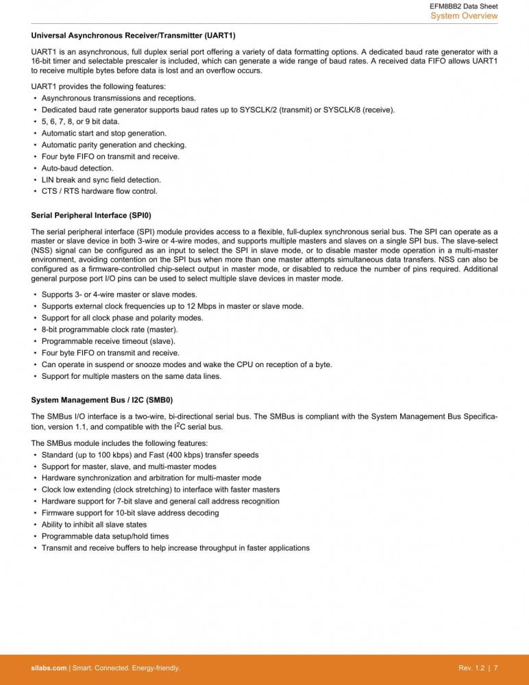 EFM8BB2 datasheet page 8