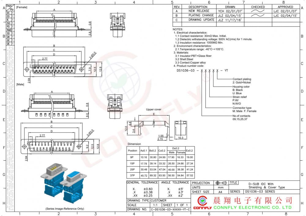 DS1036-03-09MPB2-YT technical document page