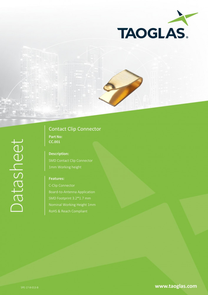 CC.001 datasheet page 1