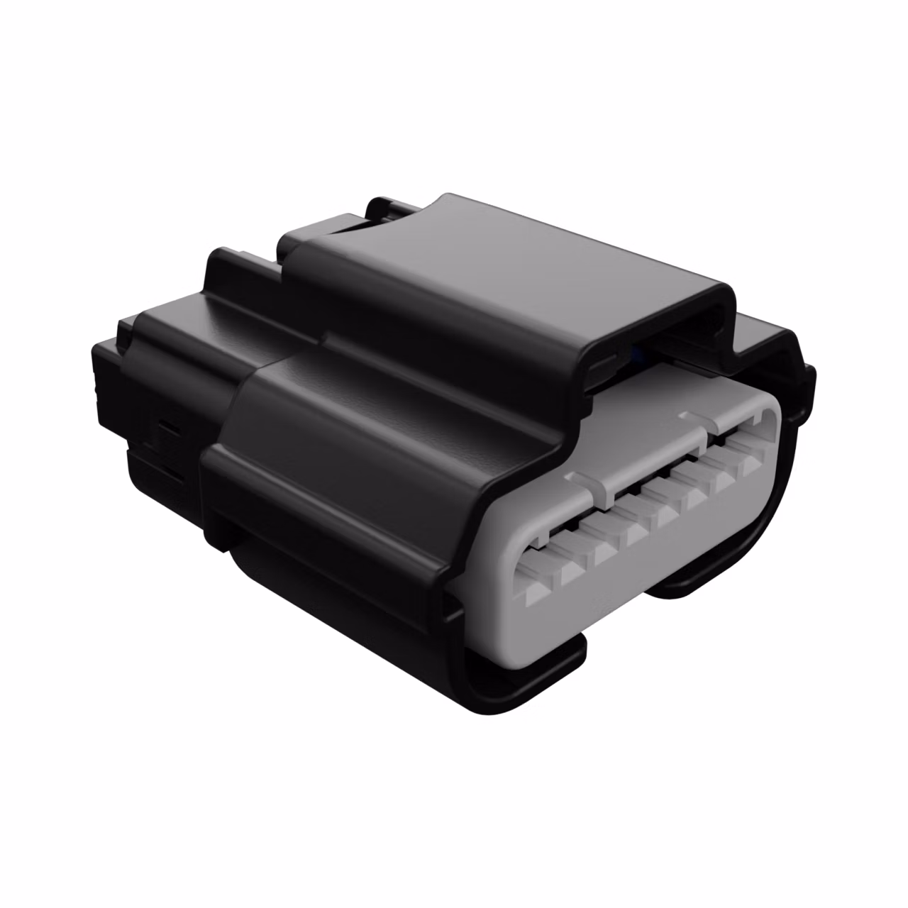 2.54mm MX64 Sealed Crimp Housing, Single Row, TE Generation Y Terminal, Black, 8 Circuits, Key A, without CPA Lock, Terminals 1, 2, 6, and 7 Plugged for sale