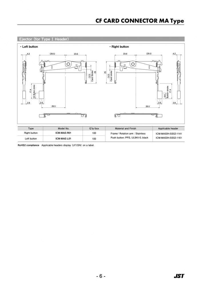JST ICM-MA series document page 6
