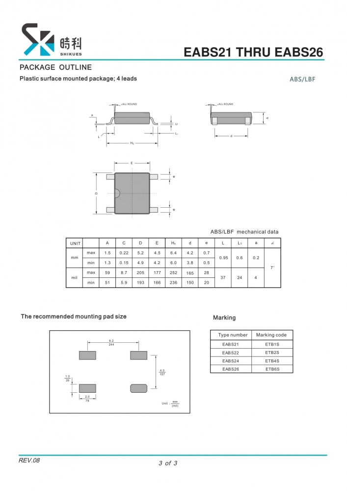 EABS22 datasheet page 3