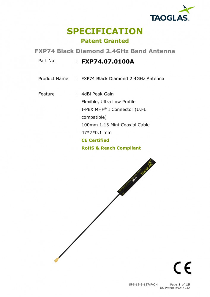 FXP74.07.0100A technical document page 1