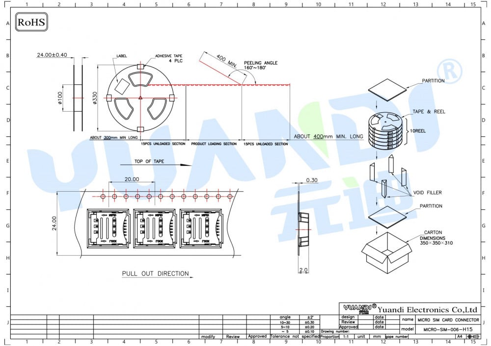 MICRO-SIM-006-H15 technical drawing page 2