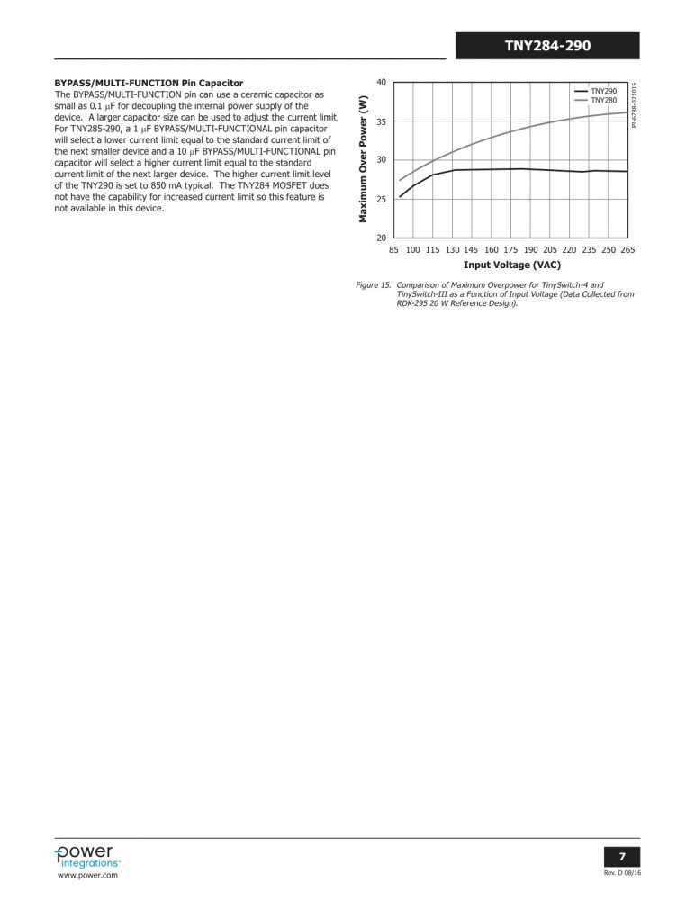 TNY284-290 TinySwitch-4 datasheet page 7