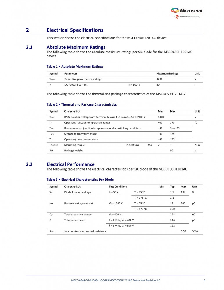 MSCDC50H1201AG datasheet page 3
