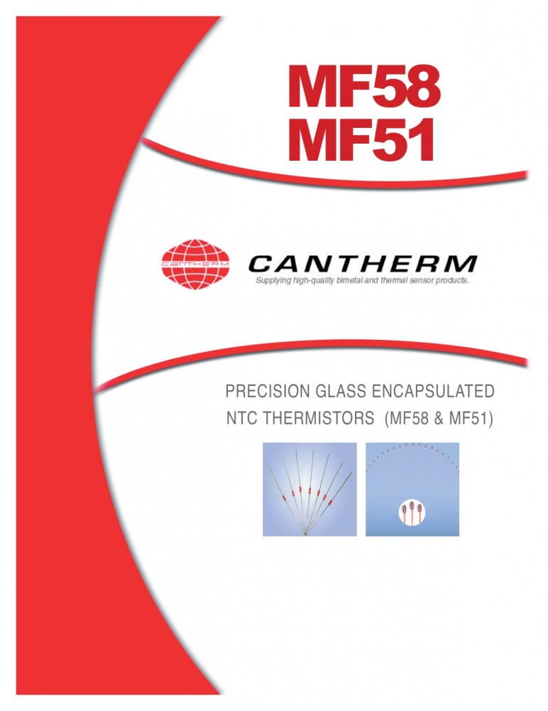 Cantherm MF58 datasheet page 1