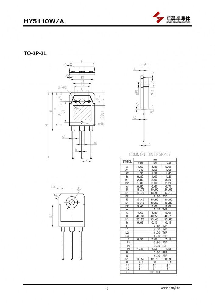 HY5110W datasheet page 9