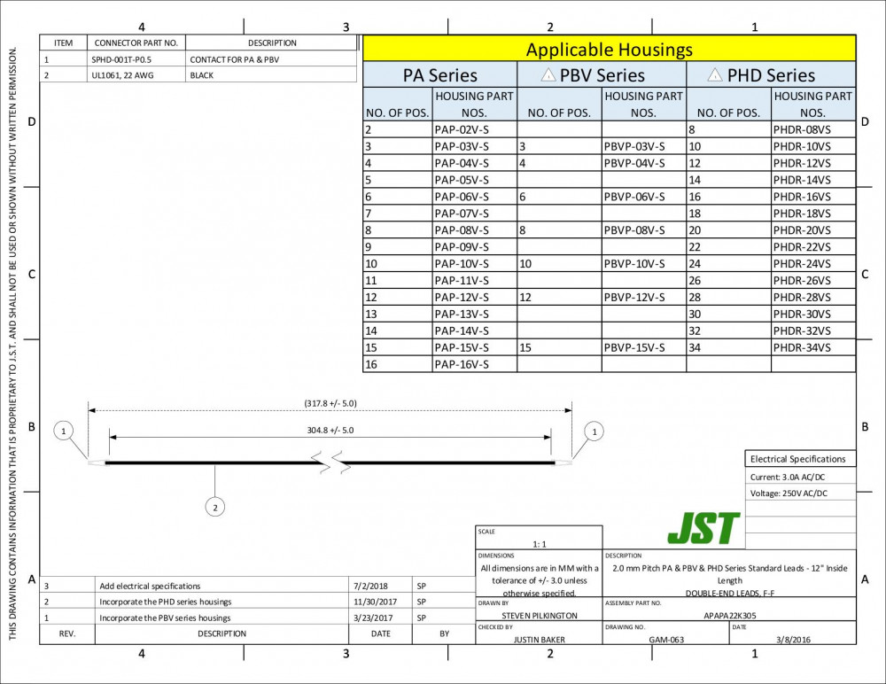 APAPA22K305 product drawing preview