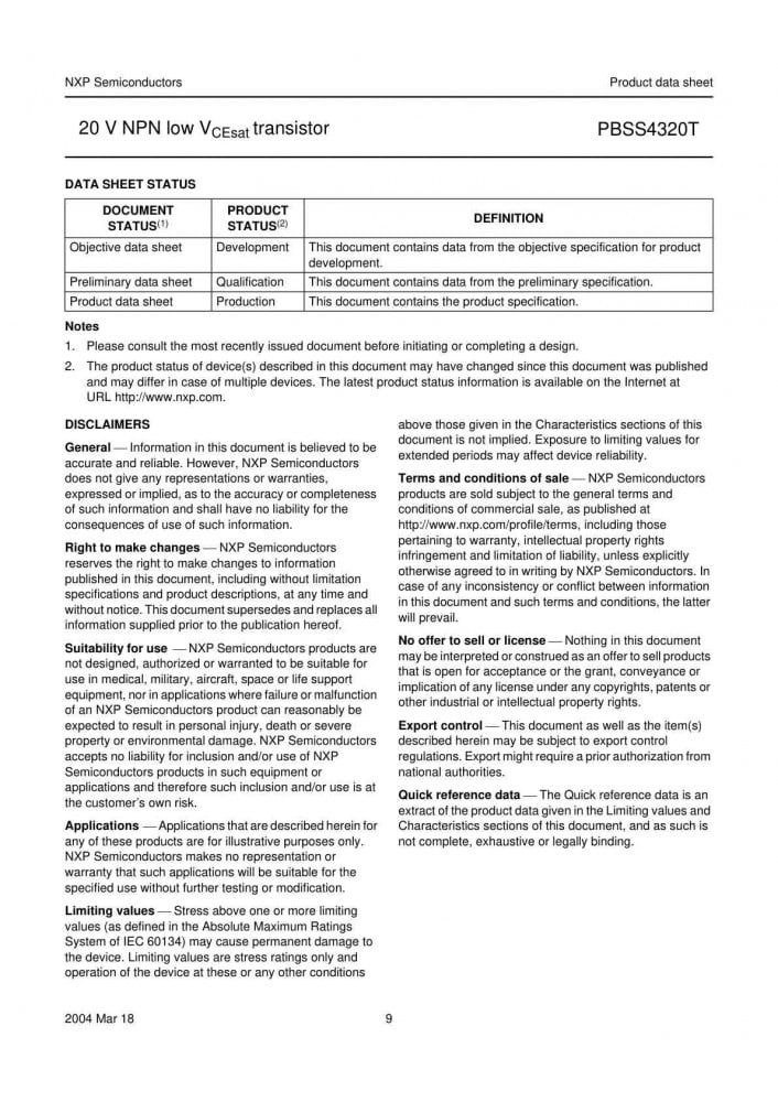 PBSS4320T datasheet page 10