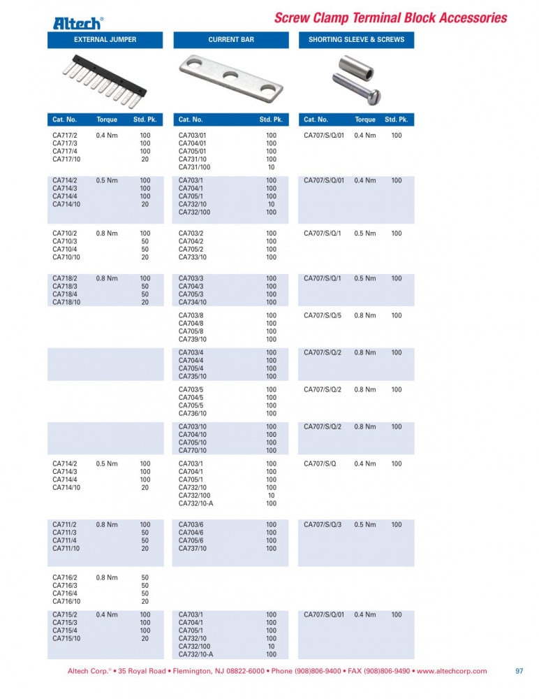 Altech CA704/01 catalog document page 1
