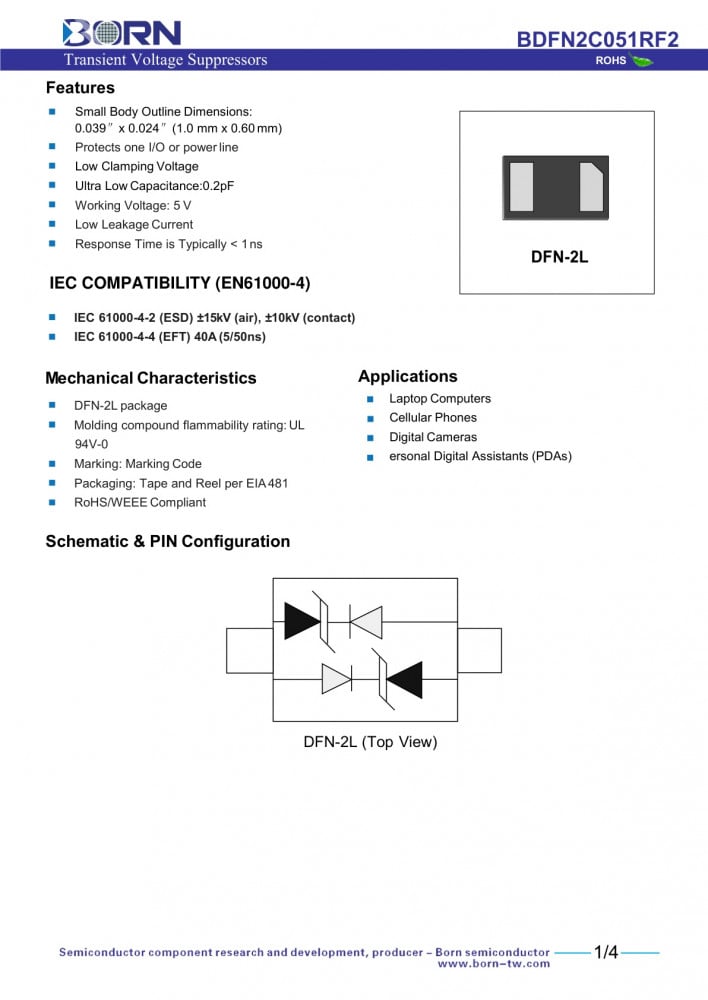 BDFN2C051RF2 datasheet page 1