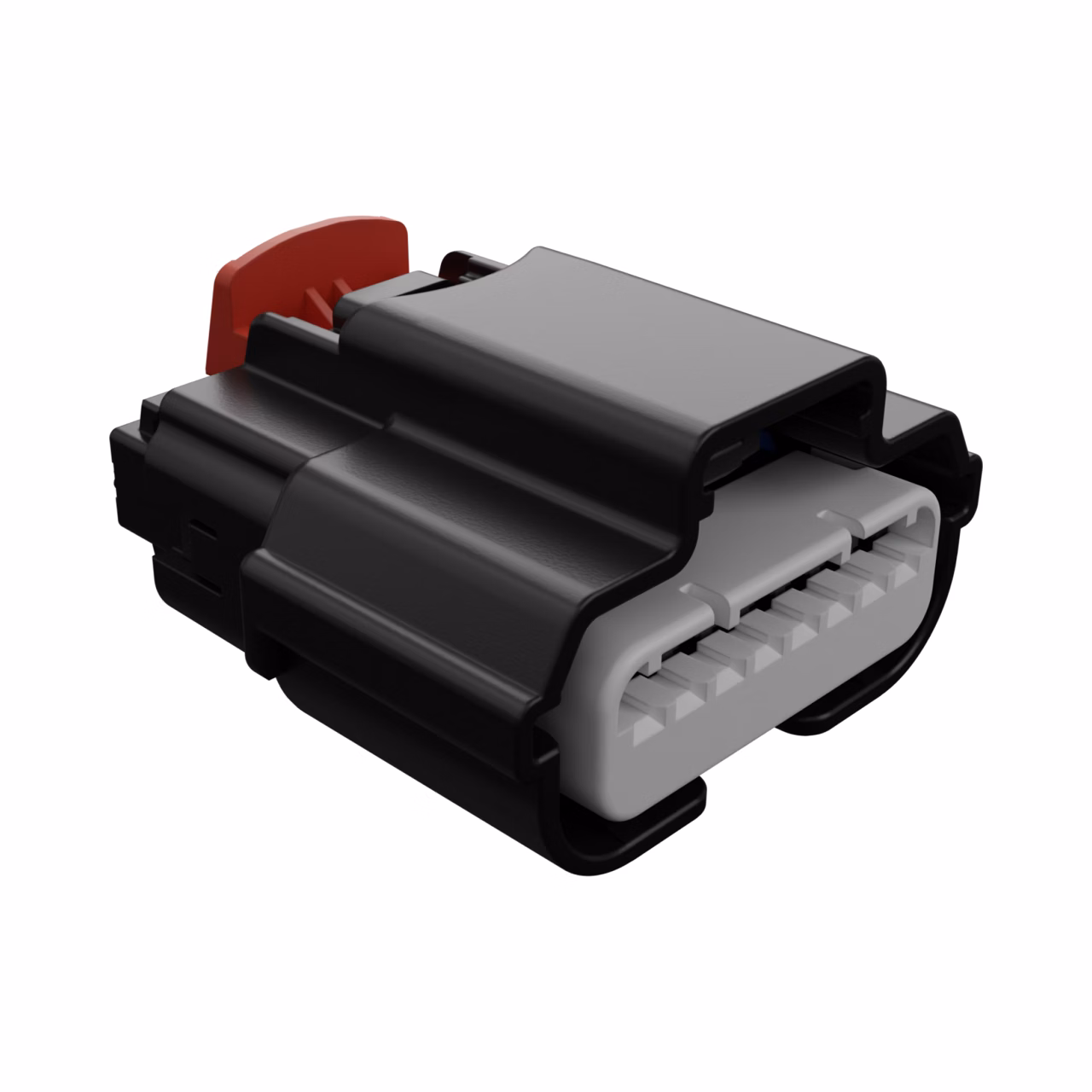 2.54mm MX64 Sealed Crimp Housing, Single Row, TE Generation Y Terminal, Black, 8 Circuits, Key A, with CPA Lock, Terminals 2 and 3 Plugged for sale