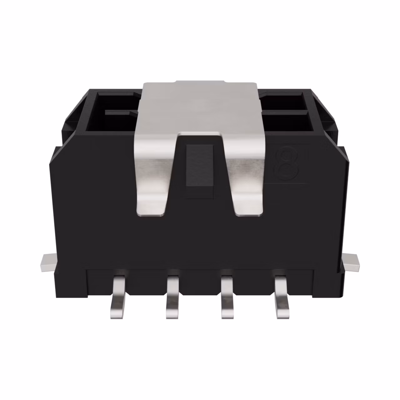 Micro-Fit+ Vertical Header, Surface Mount, 3.00mm Pitch, Dual Row, 8 Circuits, 0.38µm Gold (Au) Plating, Glow-Wire Capable, Solder Nail, Black, Tape and Reel for sale