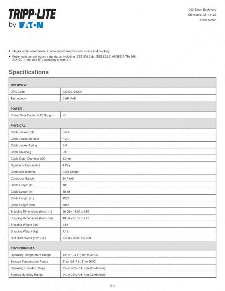 N200-100-BK technical document page 2