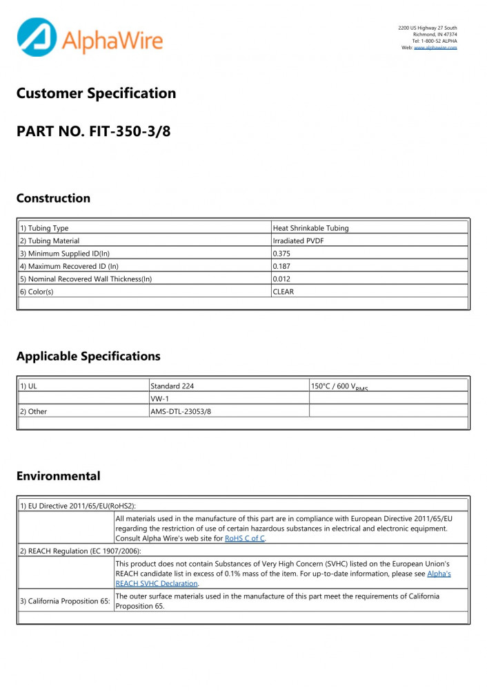 F3503/8 CL069 technical document page 1