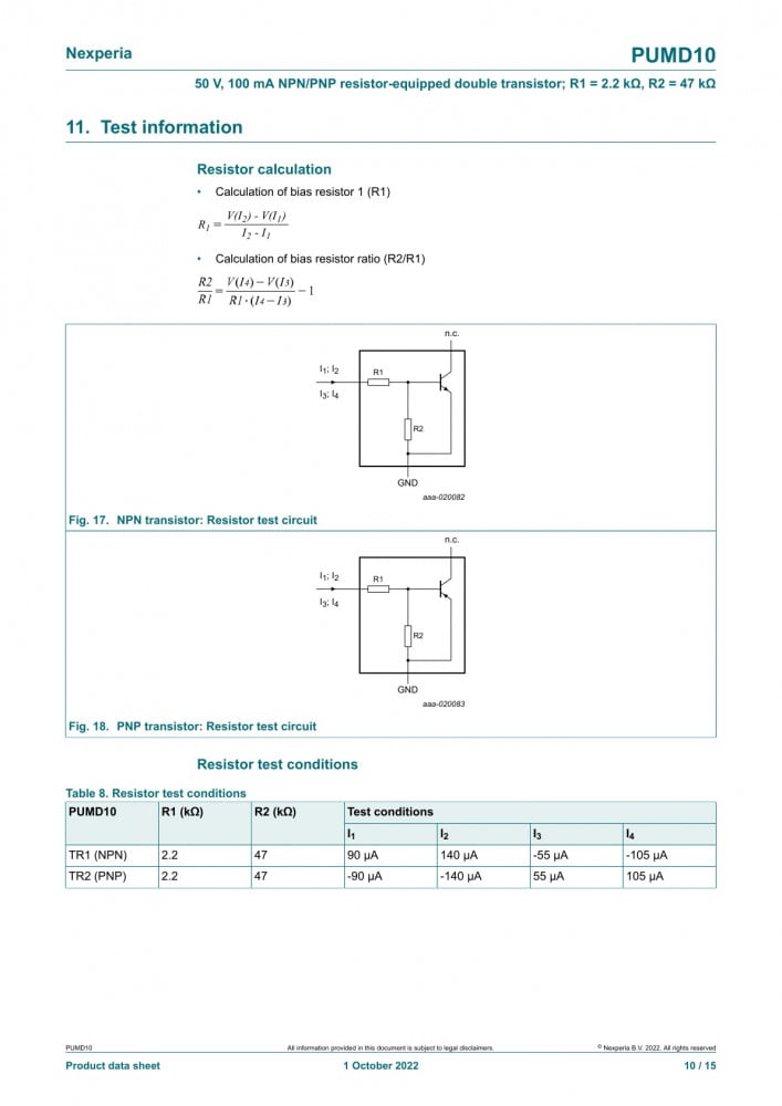 PUMD10,135 datasheet page 10