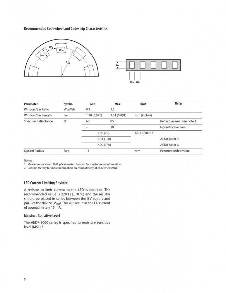 AEDR-8100-1Q0 datasheet page 5