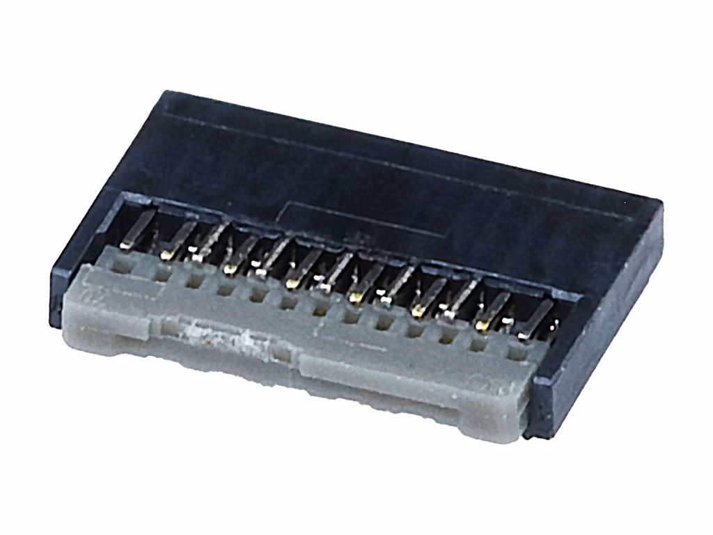 Easy-On Back Flip FPC Connector, 0.30mm Pitch, Right-Angle, Surface Mount, Dual Contact Style, 0.95mm Height, 39 Circuits