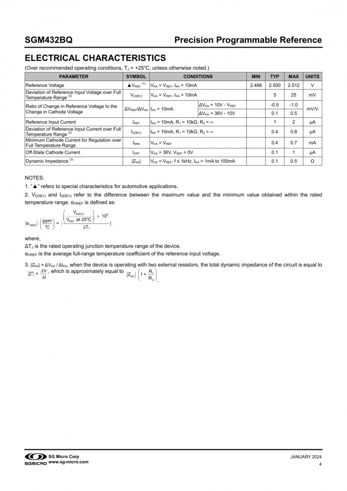 SGM432BQ datasheet page 4