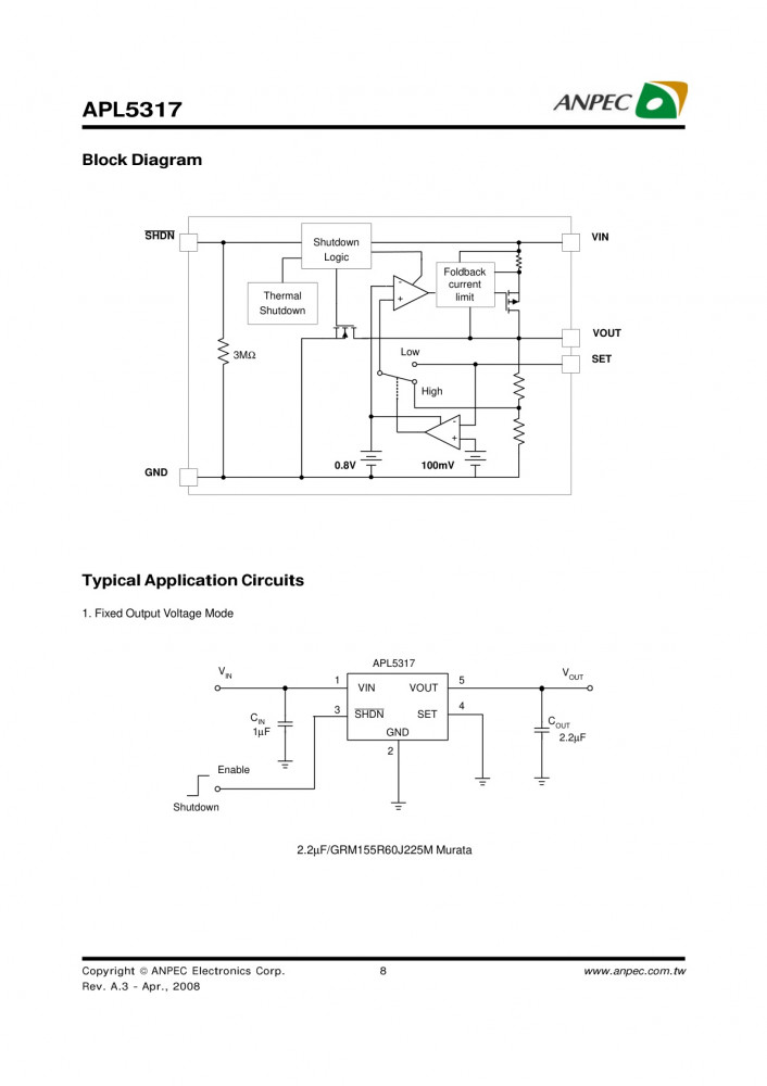 APL5317 datasheet page 8