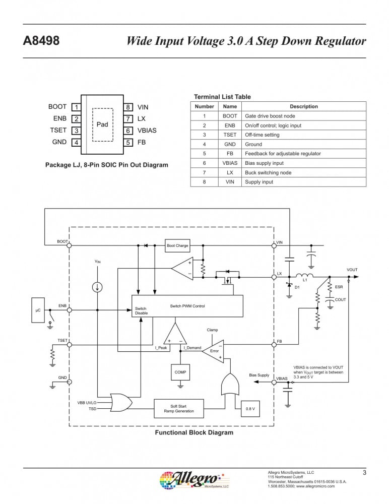 A8498 datasheet page 3