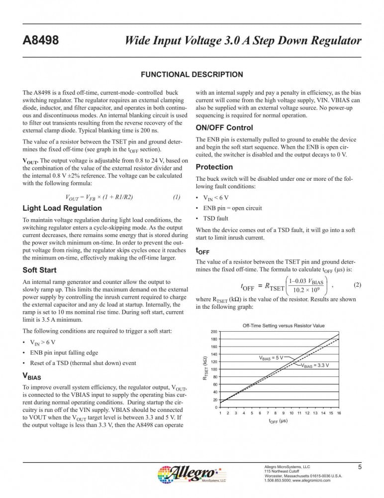 A8498 datasheet page 5