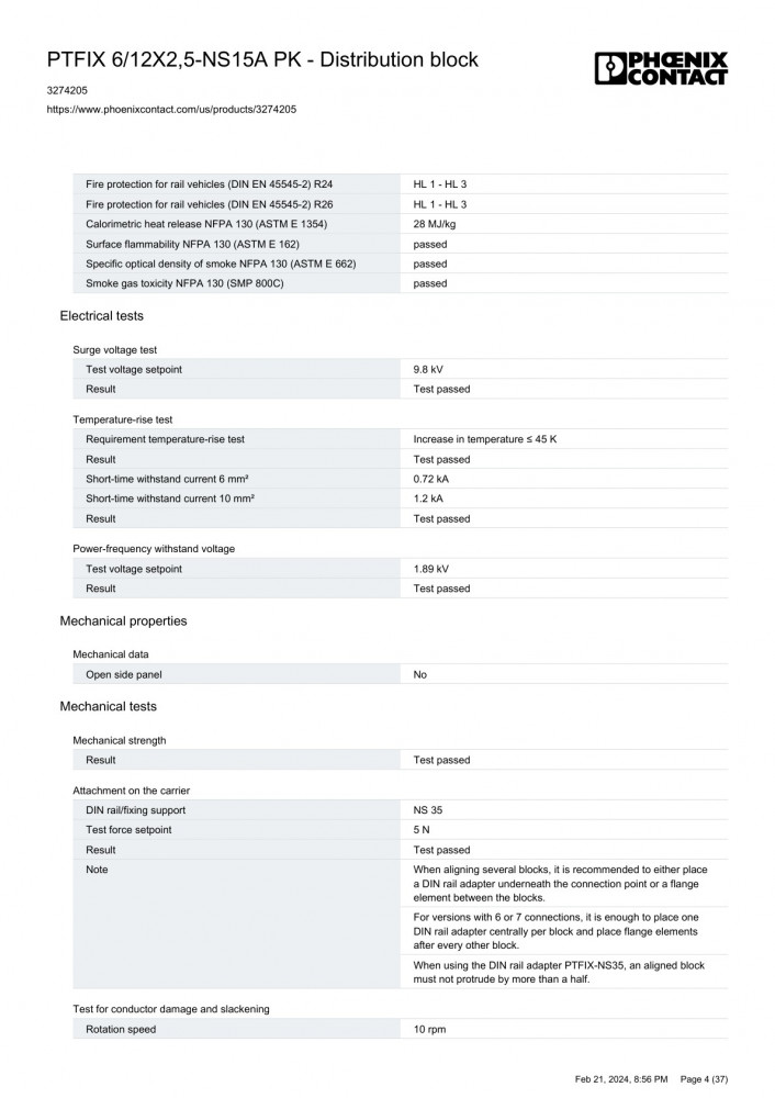 Phoenix Contact 3274205 technical document page 4