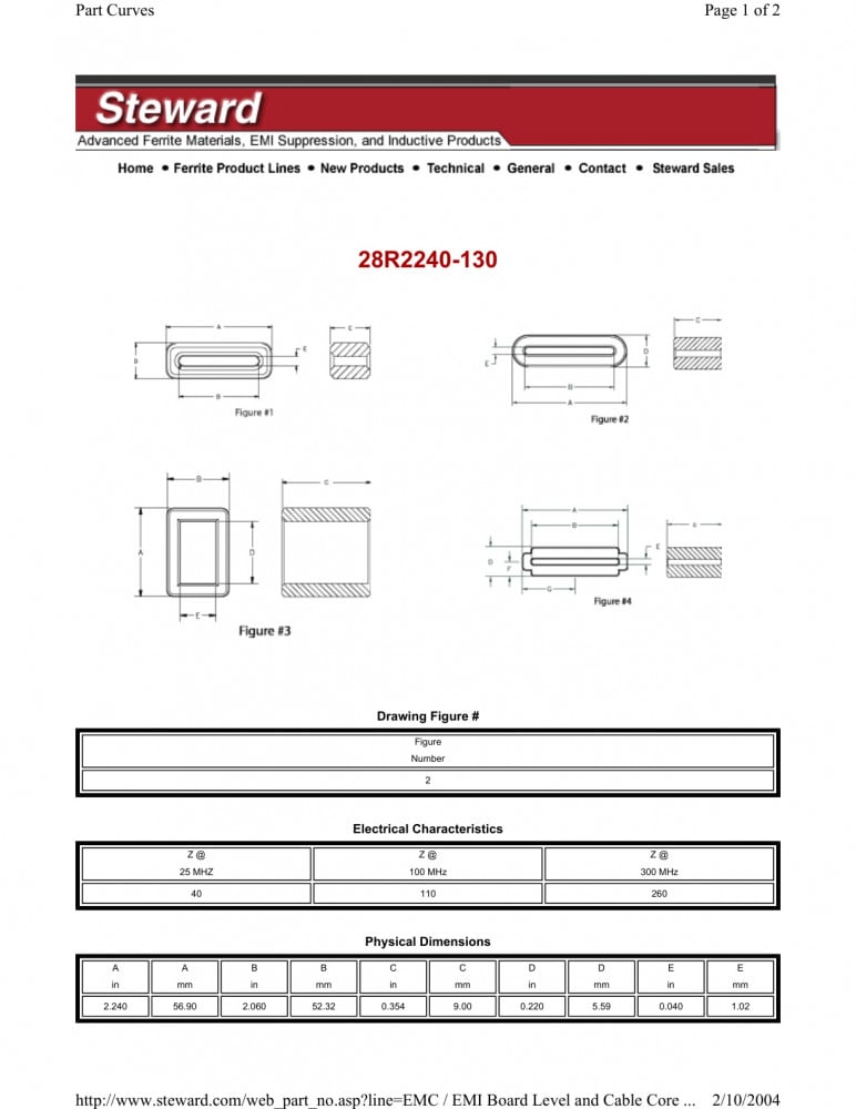 28R2240-130 technical document page 1