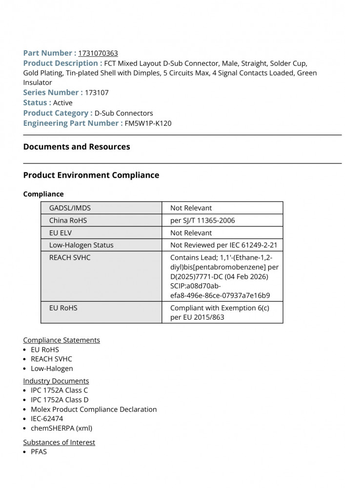 Product document page 1