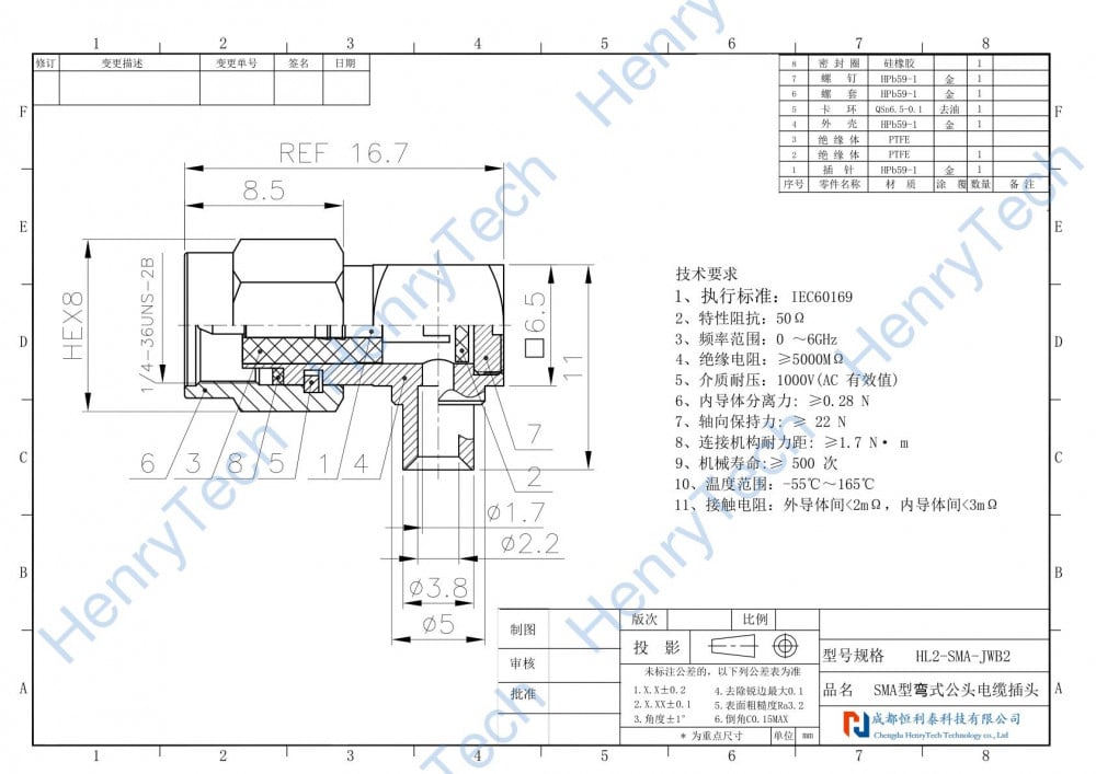 HL2-SMA-JWB2 technical document preview