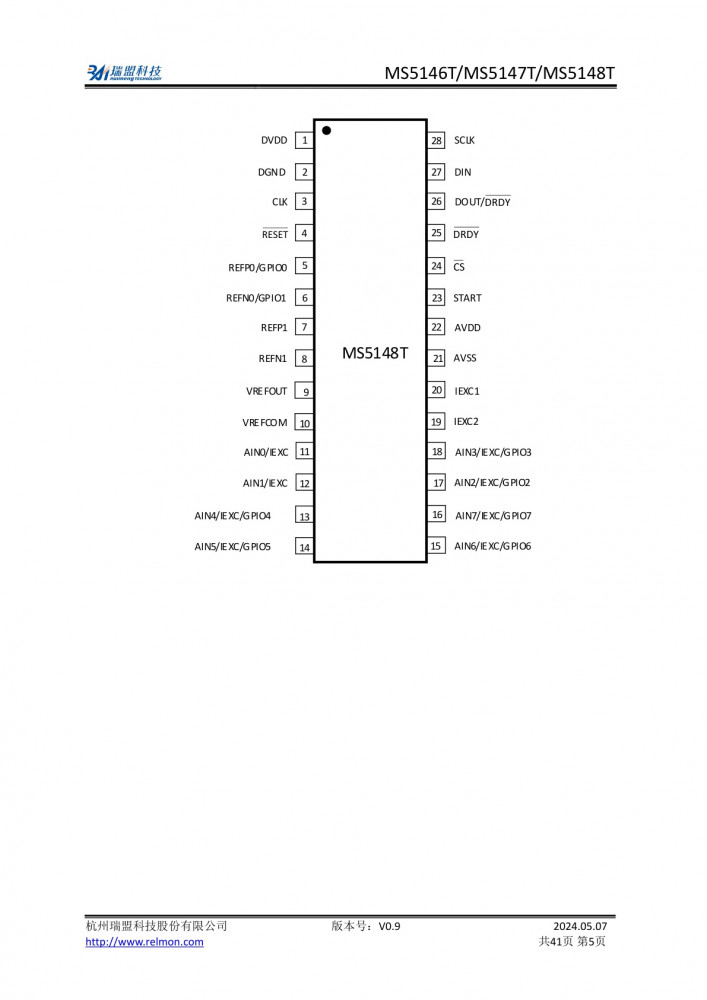 MS5148T datasheet page 5