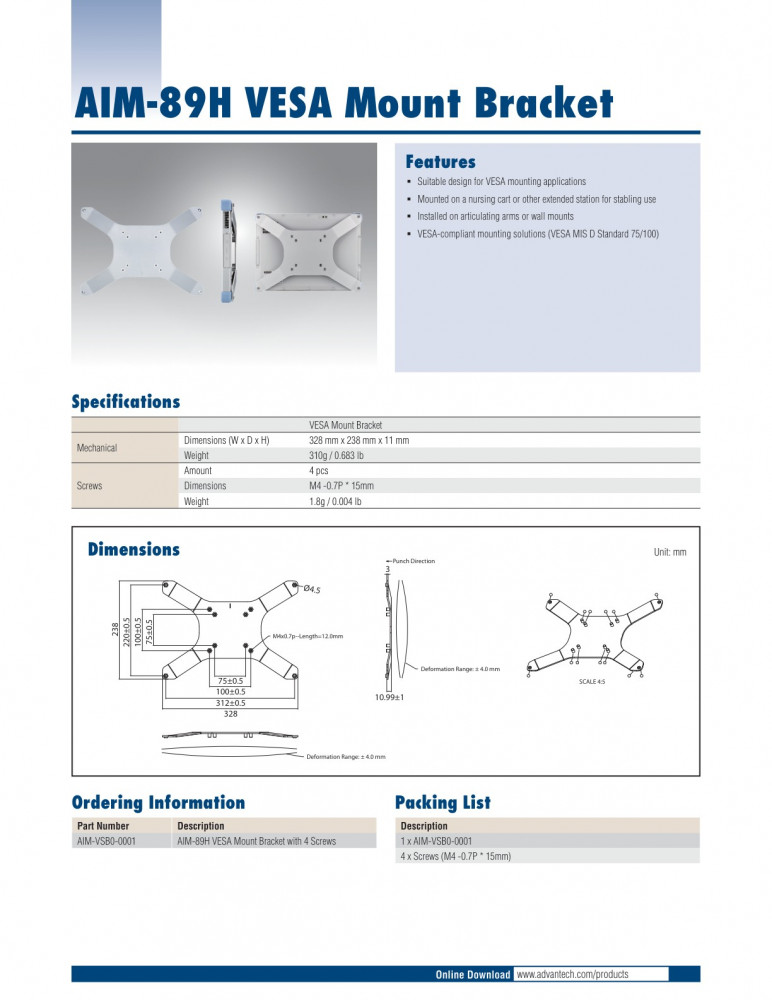 AIM-89H product document page 4