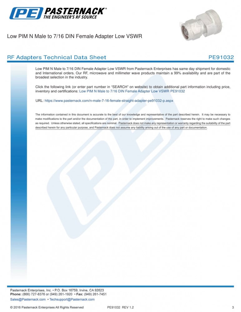PE91032 datasheet page 3