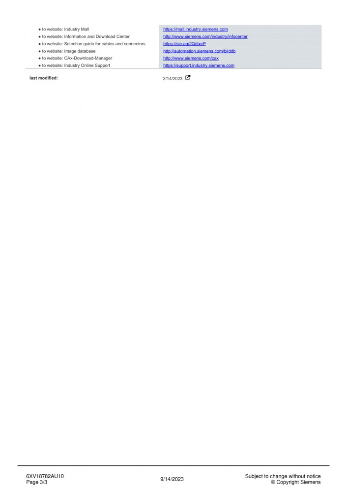 6XV18782AU10 datasheet page 3