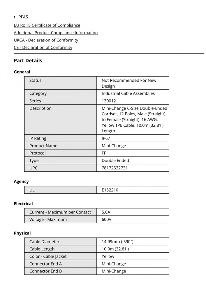 MOLEX 1300120593 drawing, page 2
