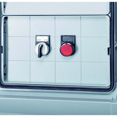 Plain faceplate - Faceplate 18M for plexo³ cabinets - For 18-module weatherproof cabinets - 148.5x335.5mm - Grey plastic, -20°C to 50°C for sale