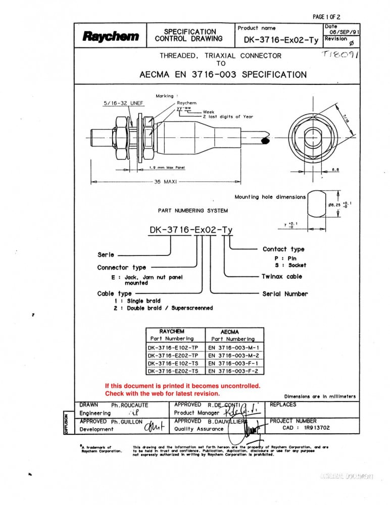 DK-3716-E202-TS technical drawing page 1