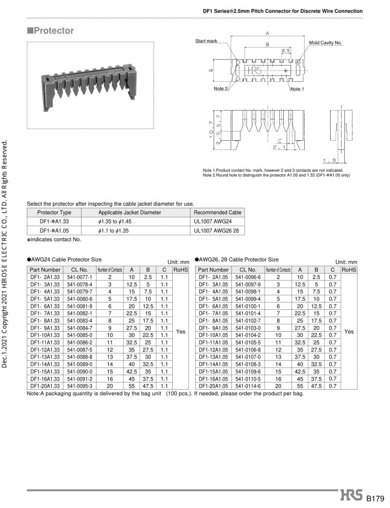 HRS DF1 datasheet page 4