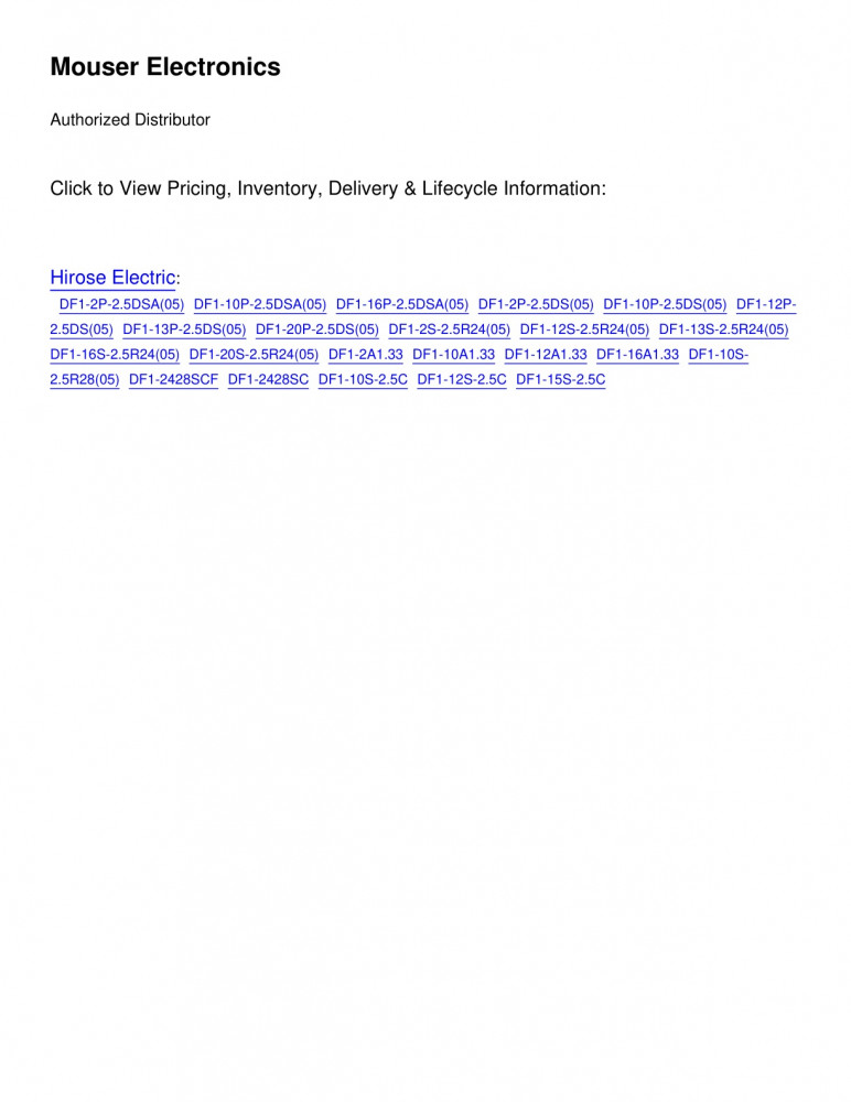 HRS DF1 datasheet page 8