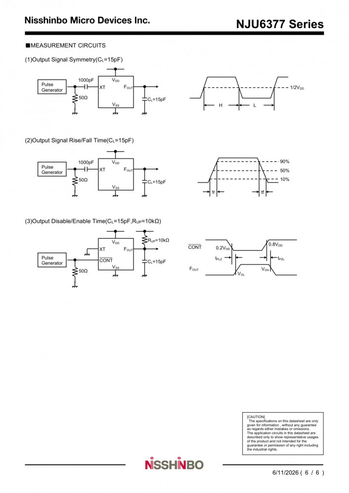 NJU6377 datasheet page 6