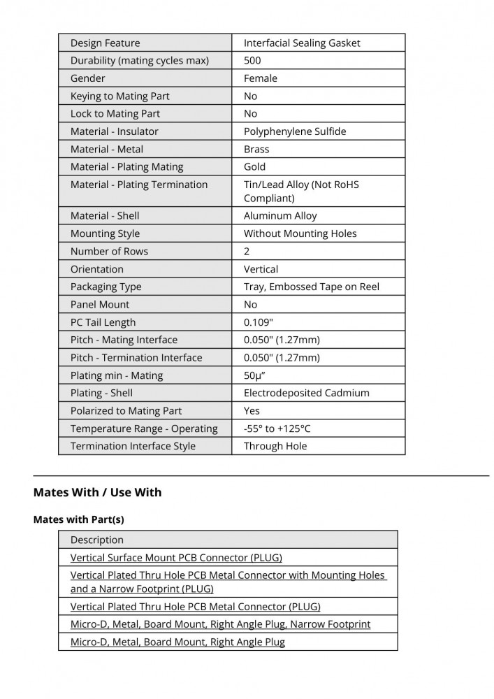 Technical document page 2 for MK-243-037-225-0000-900