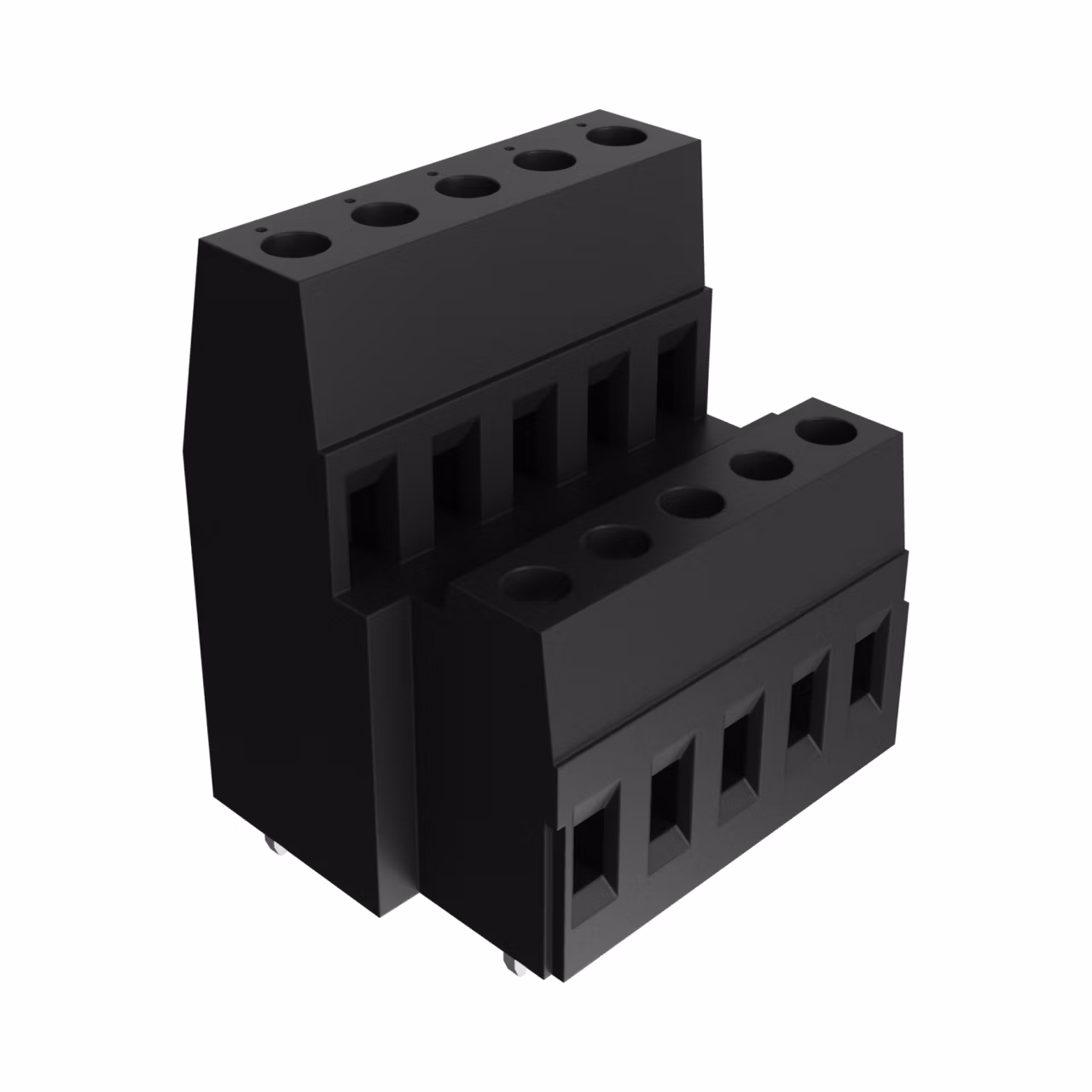 5.08mm Pitch Beau Eurostyle High Profile, Two Level Terminal Block, Modular, 10 Circuits for sale