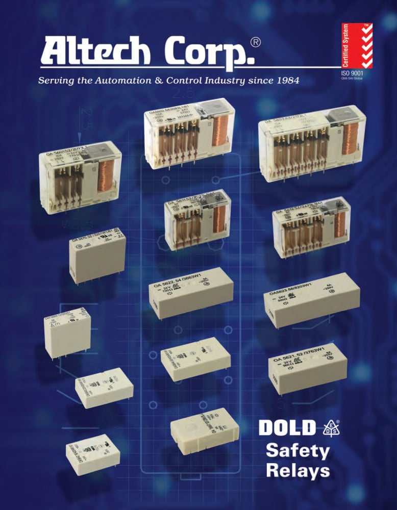Altech DOLD safety relay document page 1
