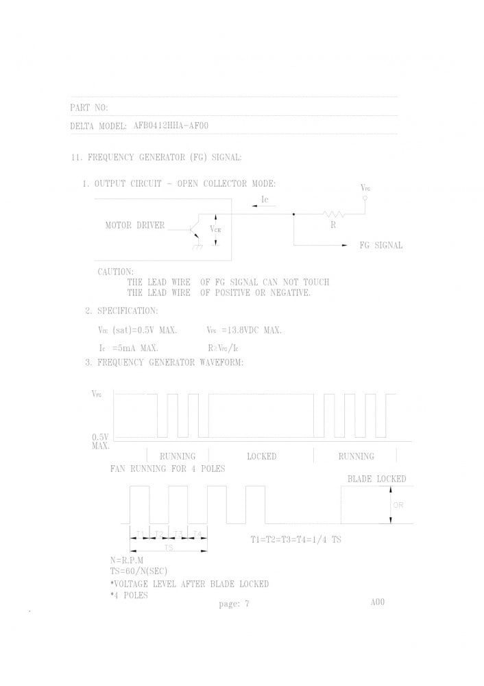 AFB0412HHA-AF00 technical drawing page